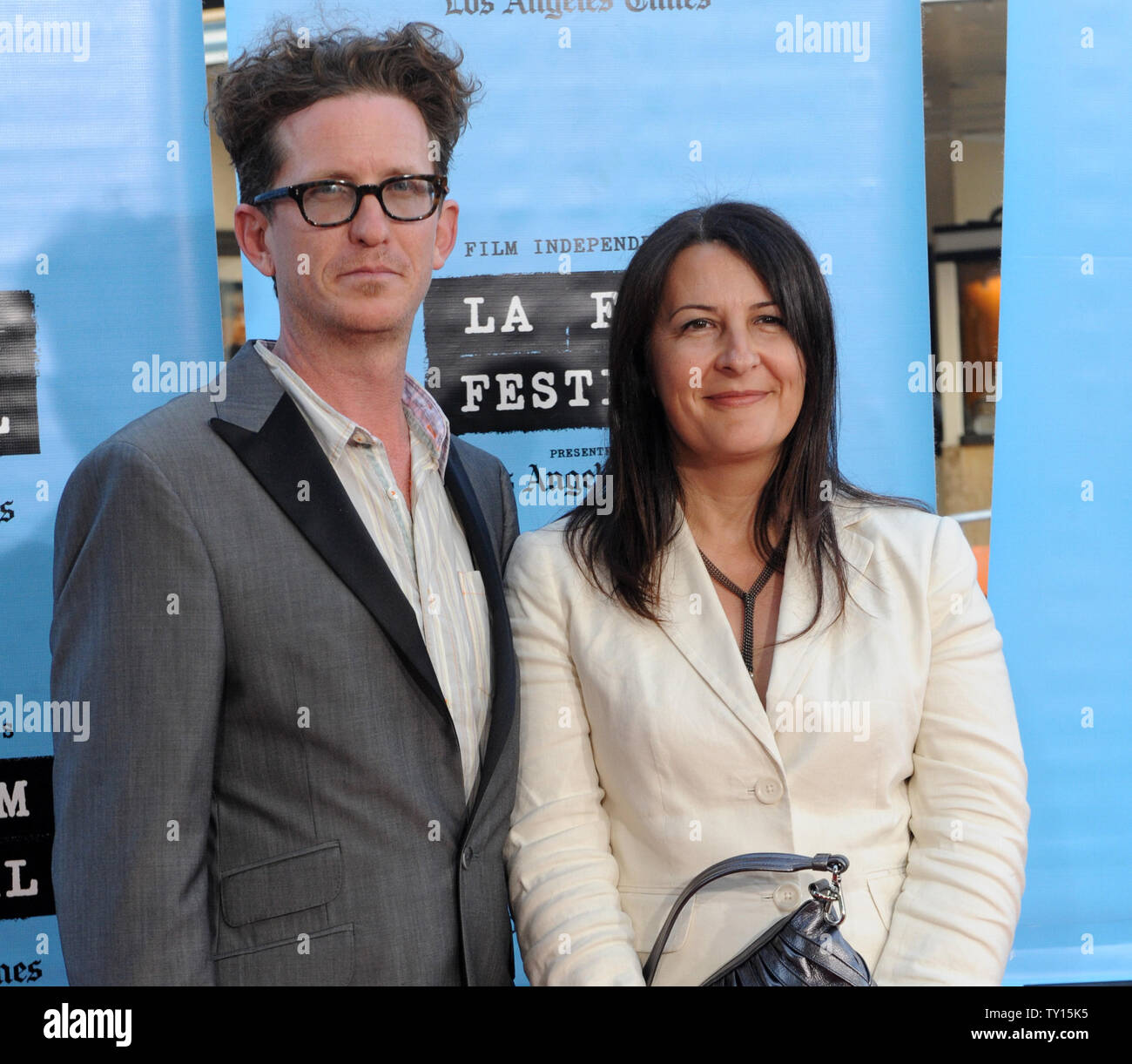 Kieran Mulroney (L) and his wife Michele, writer/directors of the ...