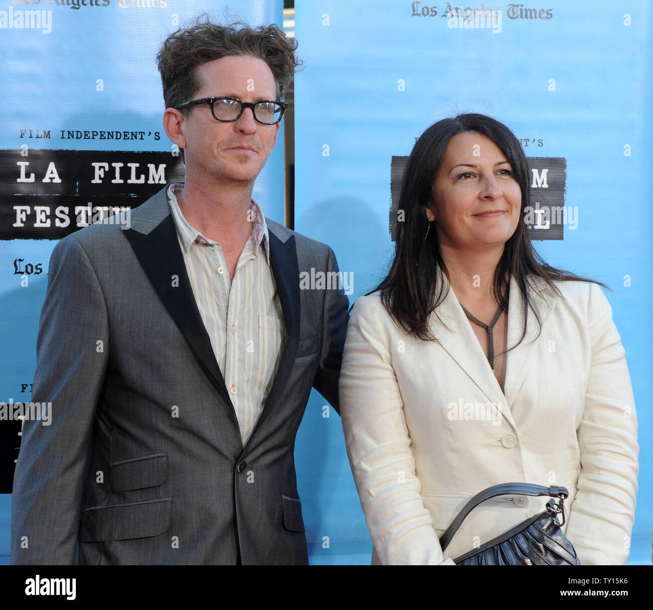 Kieran Mulroney (L) and his wife Michele, writer/directors of the ...