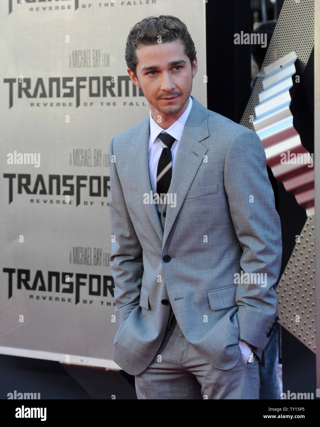 Actor Shia LaBeouf, who stars in the sci-fi motion picture ...