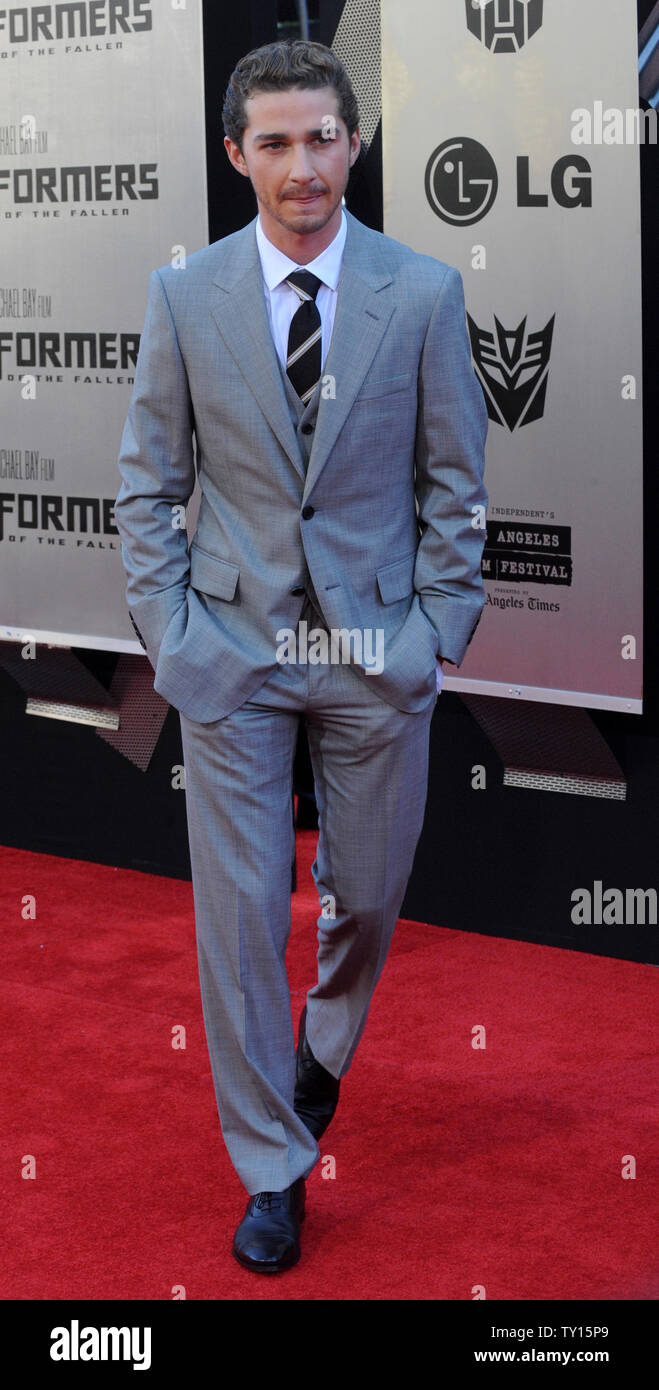 Actor Shia LaBeouf, who stars in the sci-fi motion picture ...