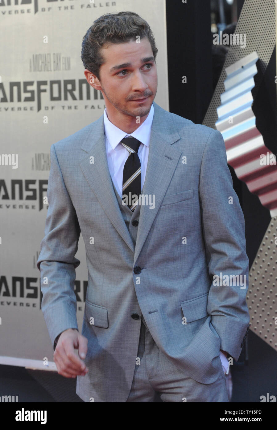 Actor Shia LaBeouf, who stars in the sci-fi motion picture ...