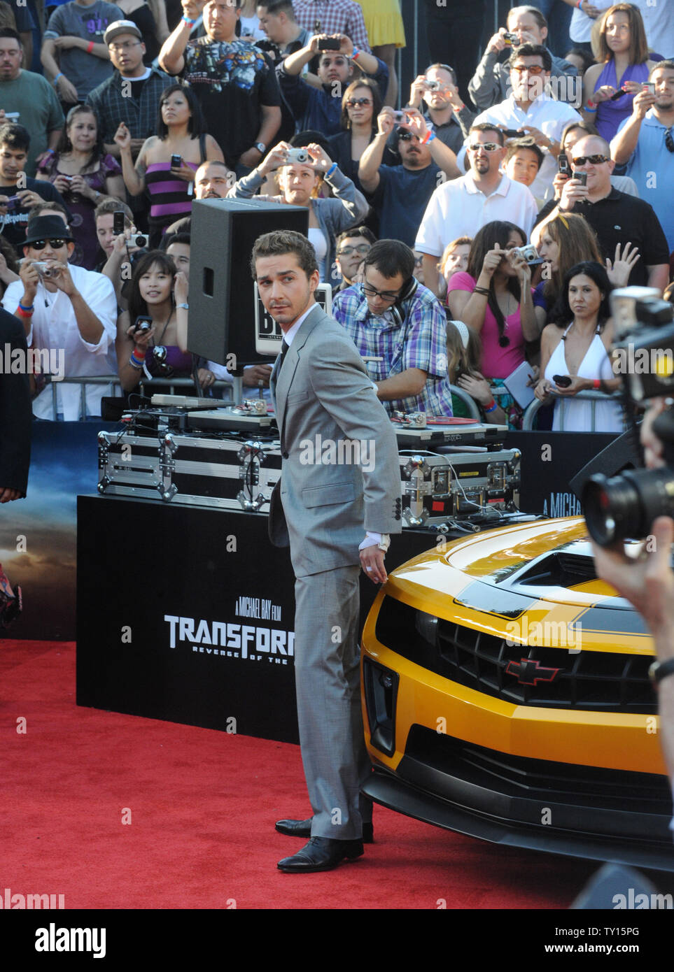 Actor Shia LaBeouf, who stars in the sci-fi motion picture ...