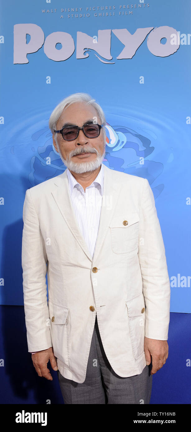 The director of "Ponyo", Hayao Miyazaki, attends a screening of the ...