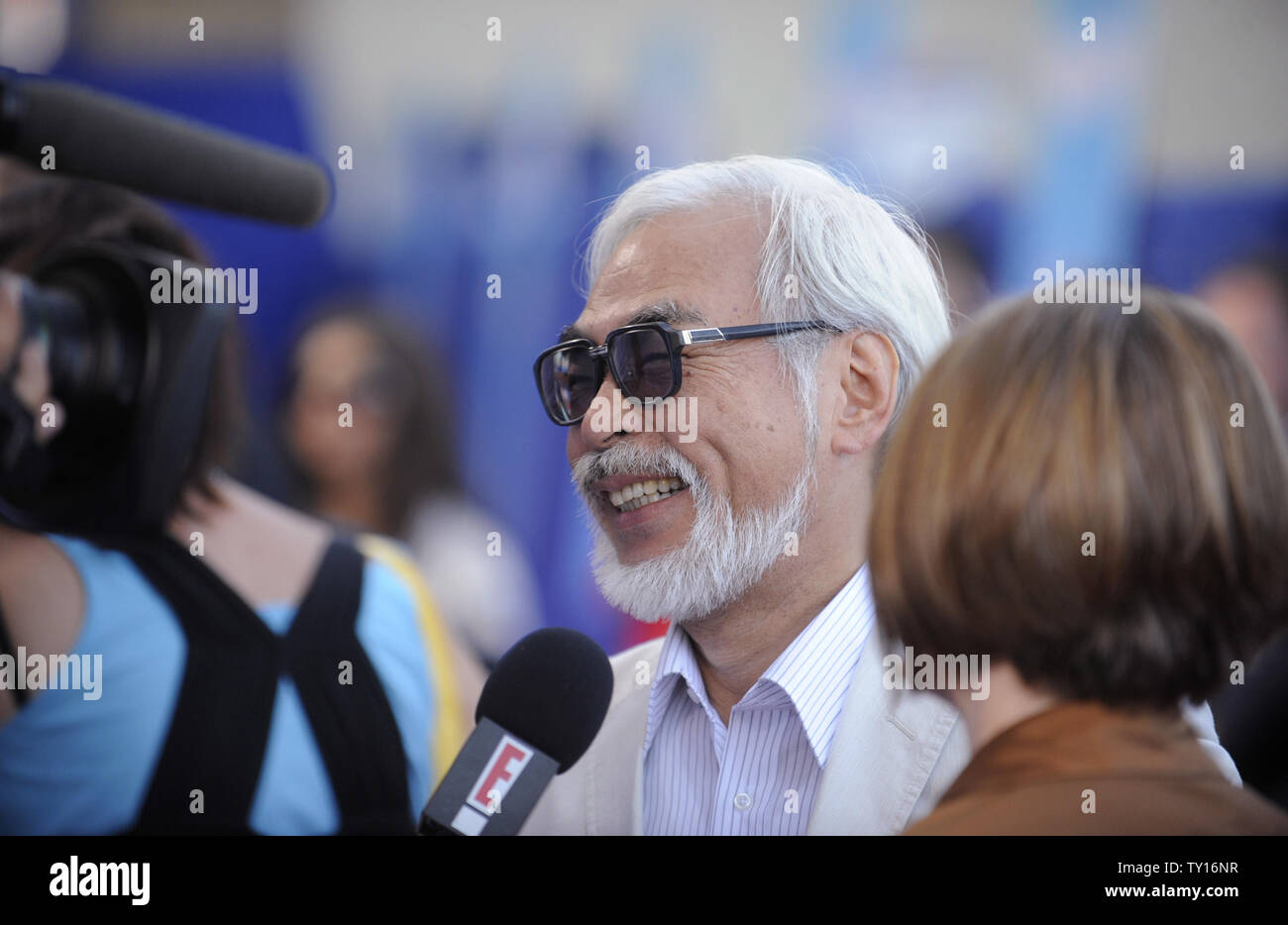 The director of "Ponyo", Hayao Miyazaki, attends a screening of the ...