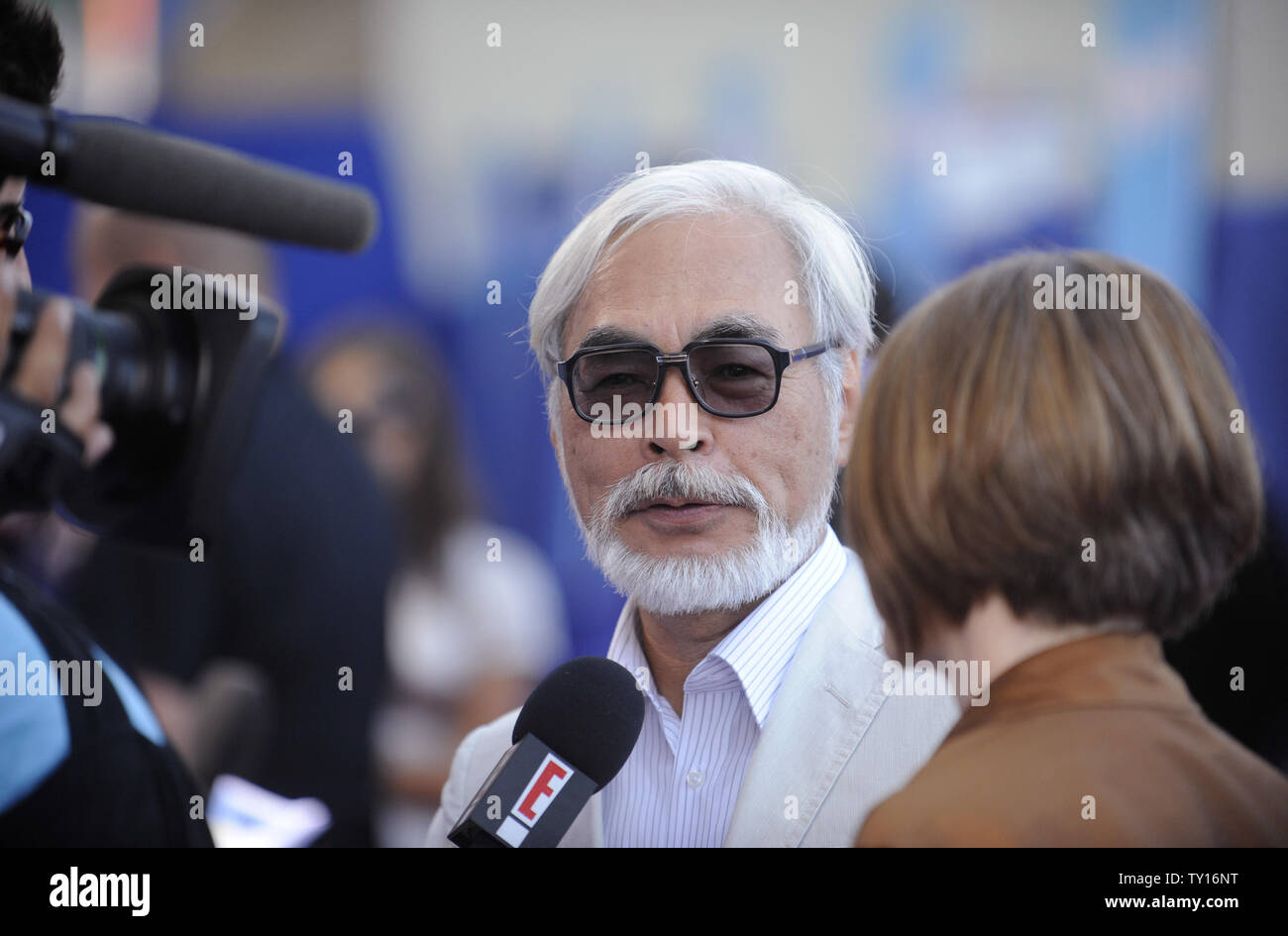 The director of "Ponyo", Hayao Miyazaki, attends a screening of the ...