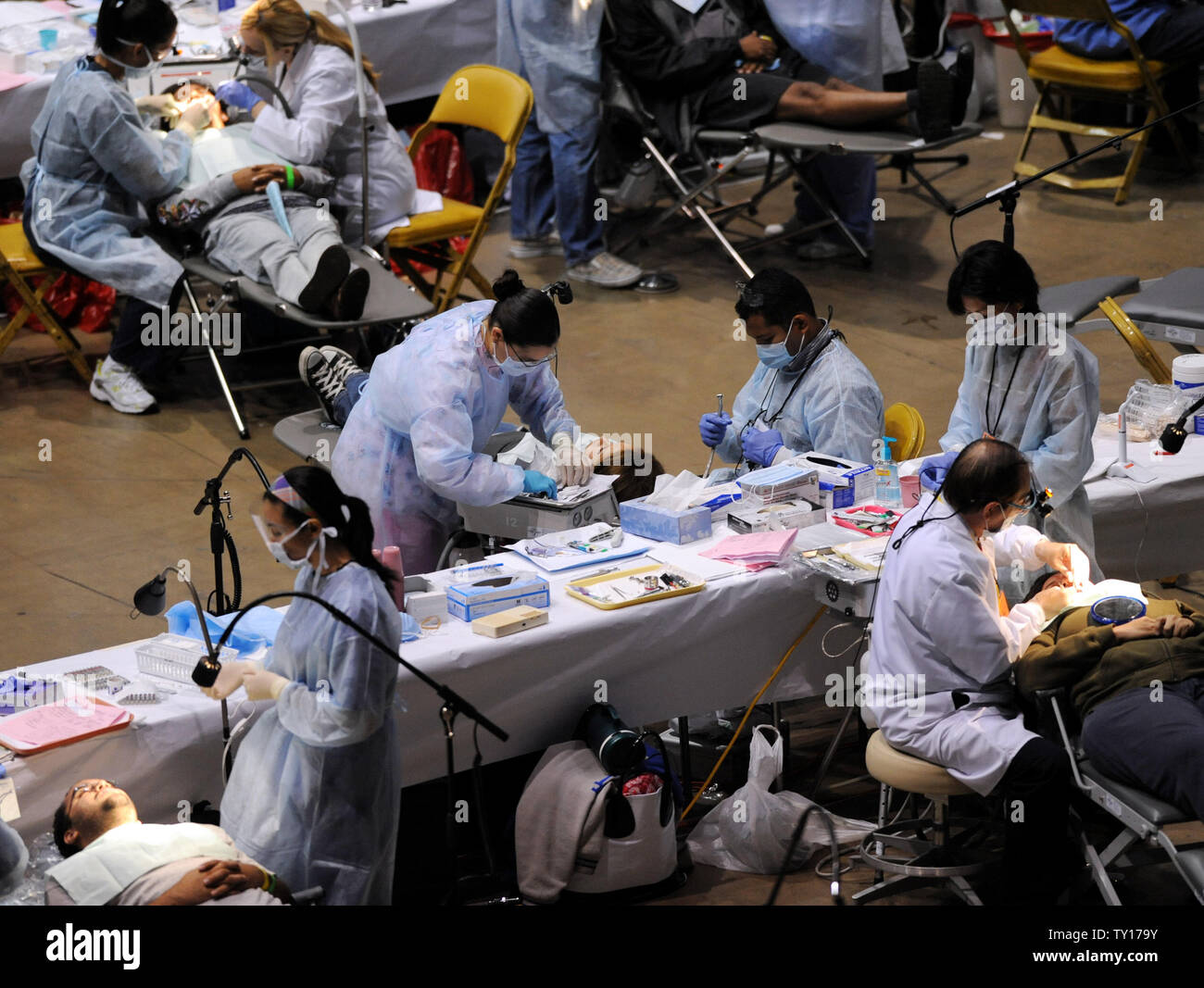 Patients receive free dental care hi-res stock photography and images ...