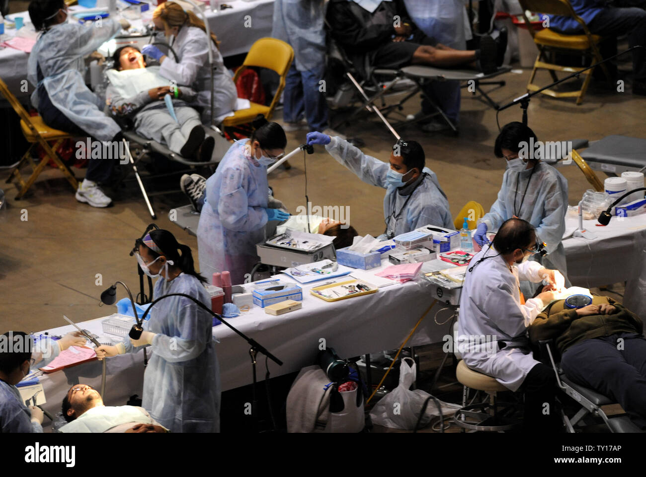 Patients receive free dental care hi-res stock photography and images ...