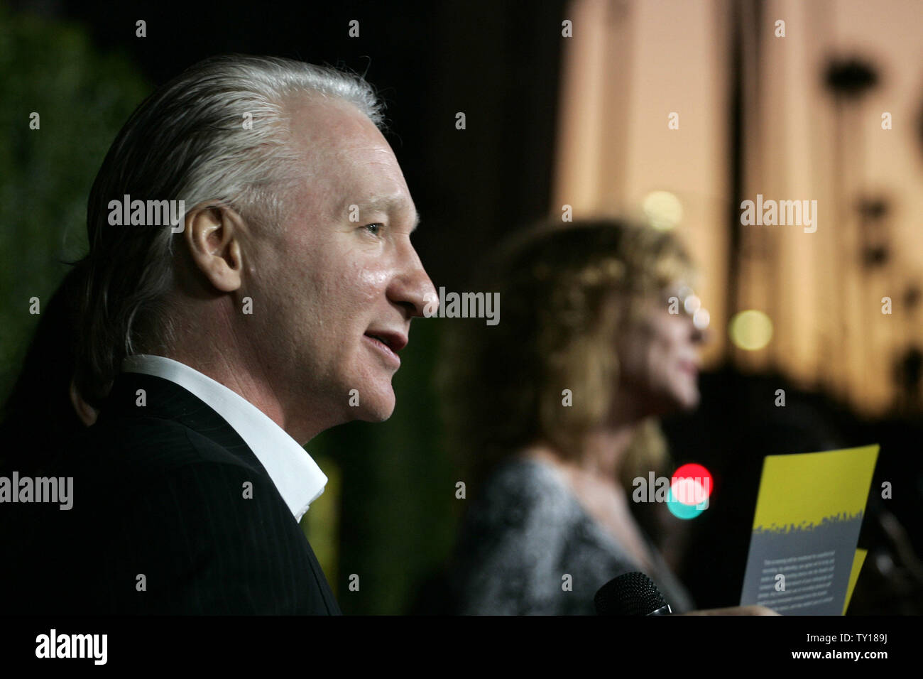 Talk show host Bill Maher attends the premiere of the new Michael Moore ...