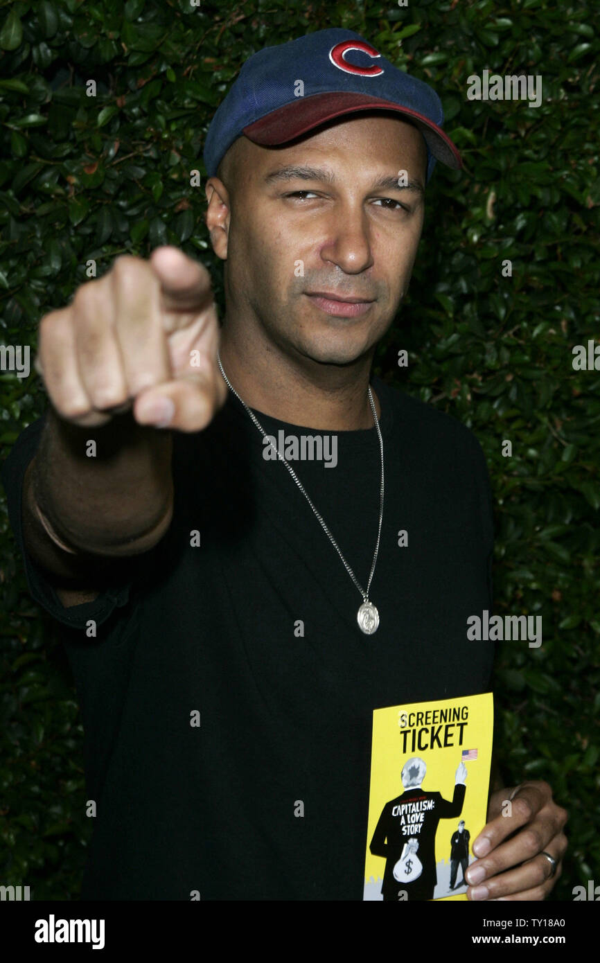 Musician Tom Morello attends the premiere of the new Michael Moore ...
