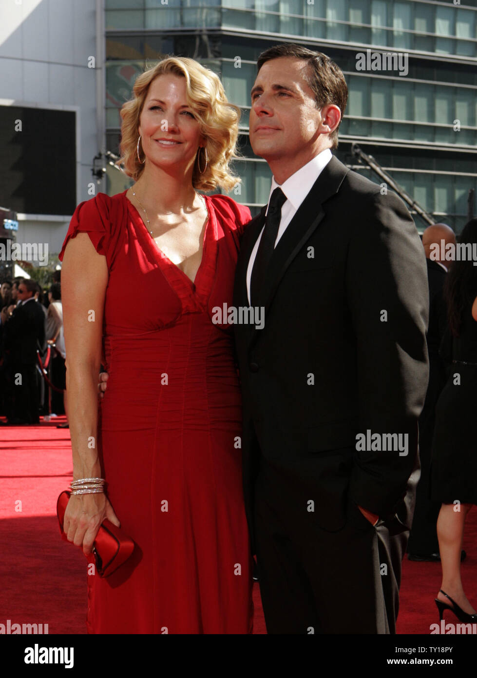 Steve Carell and his wife Nancy arrive at the 61st Primetime Emmy ...