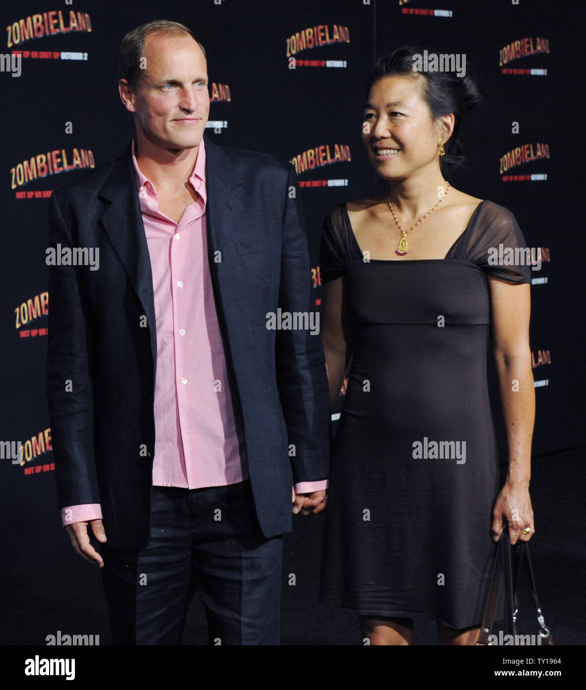 Woody Harrelson (L), a cast member in the motion picture horror comedy ...