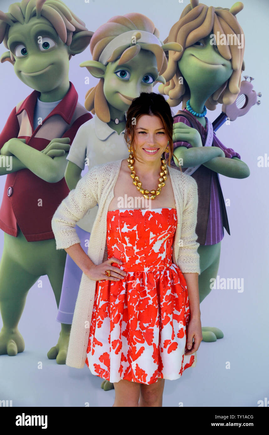 Actress Jessica Biel, the voice of Neera in the animated motion picture ...