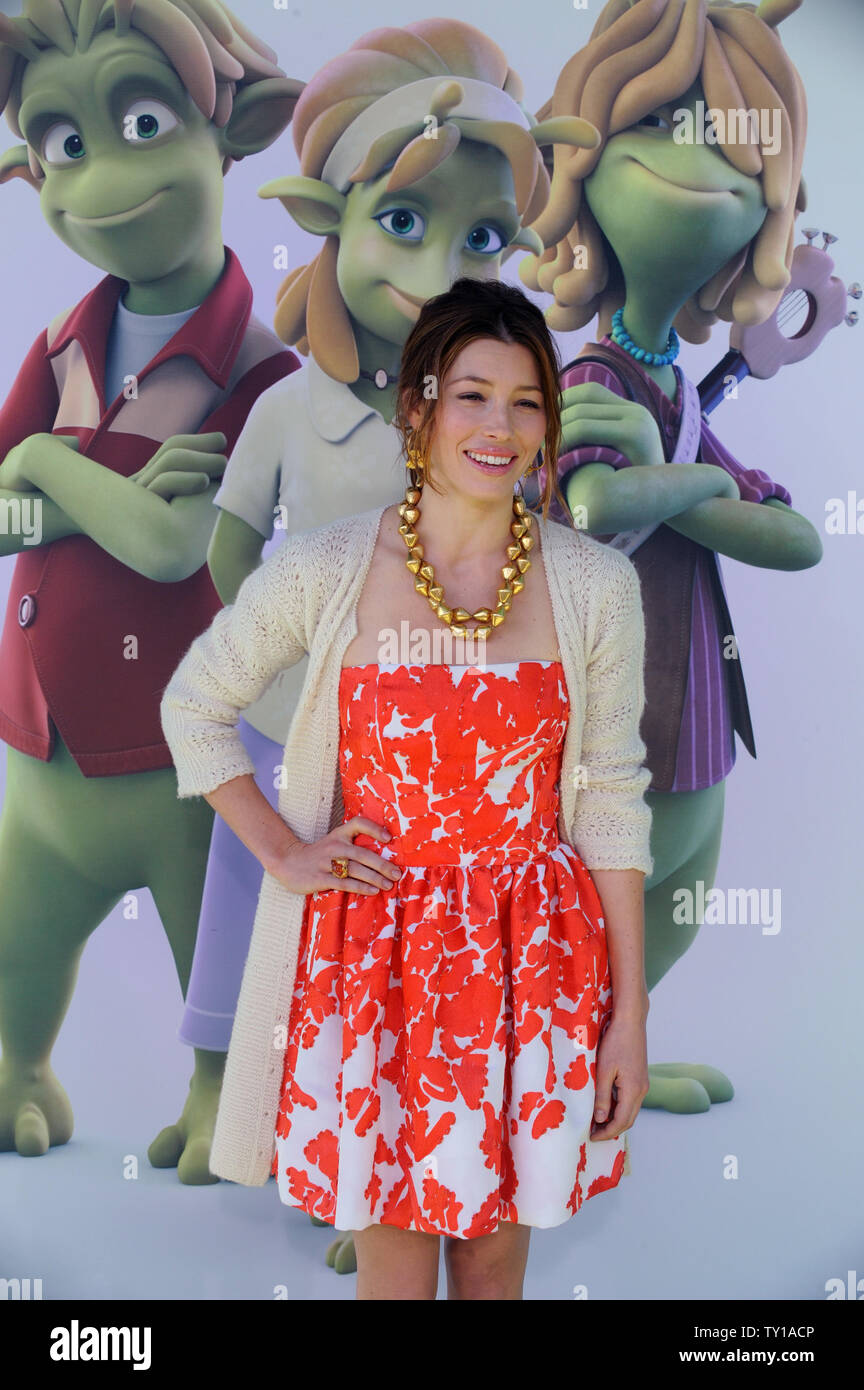 Actress Jessica Biel, the voice of Neera in the animated motion picture ...