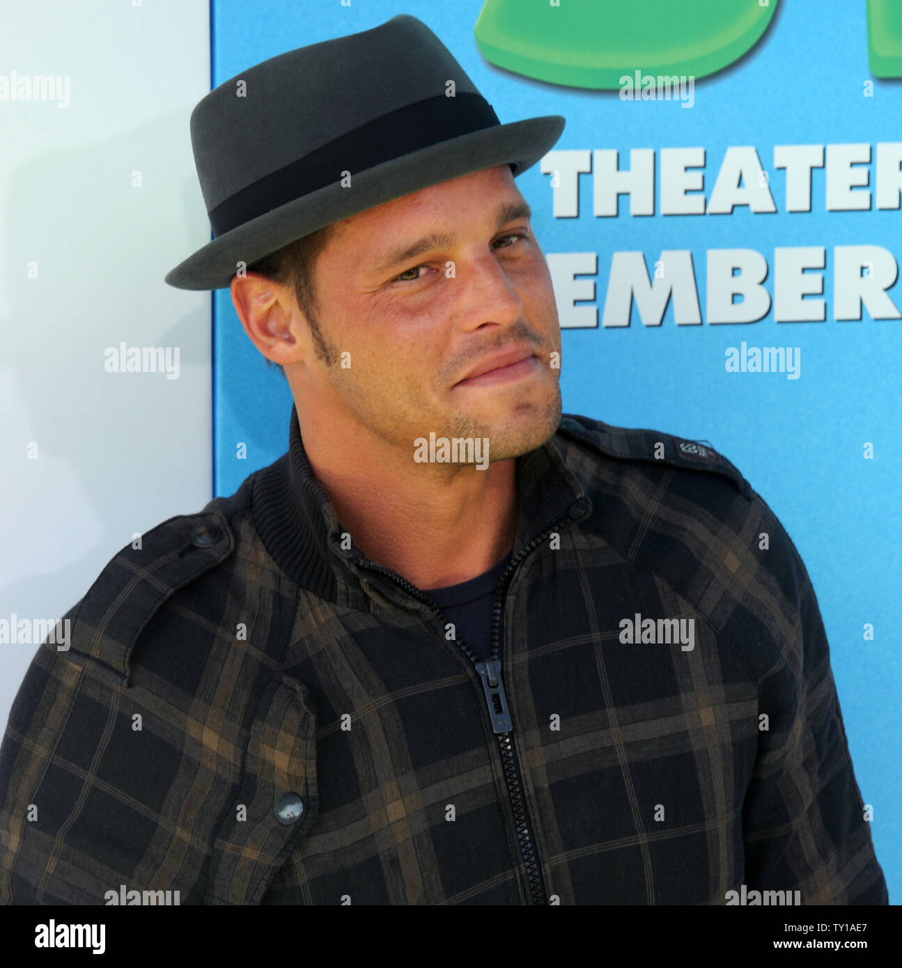 Actor Justin Chambers attends the premiere of the animated motion ...