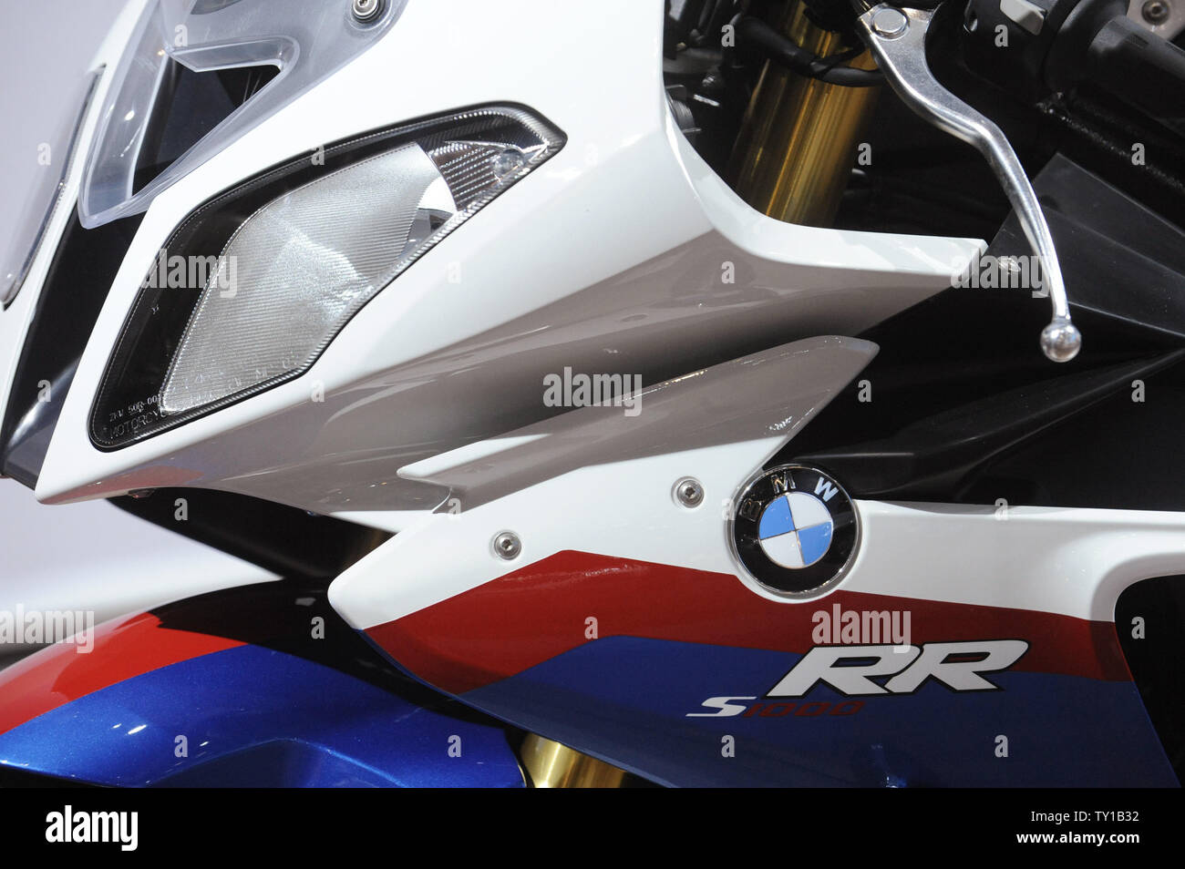 The BMW S1000RR on display at the LA Auto Show 2009 in Los Angeles on ...