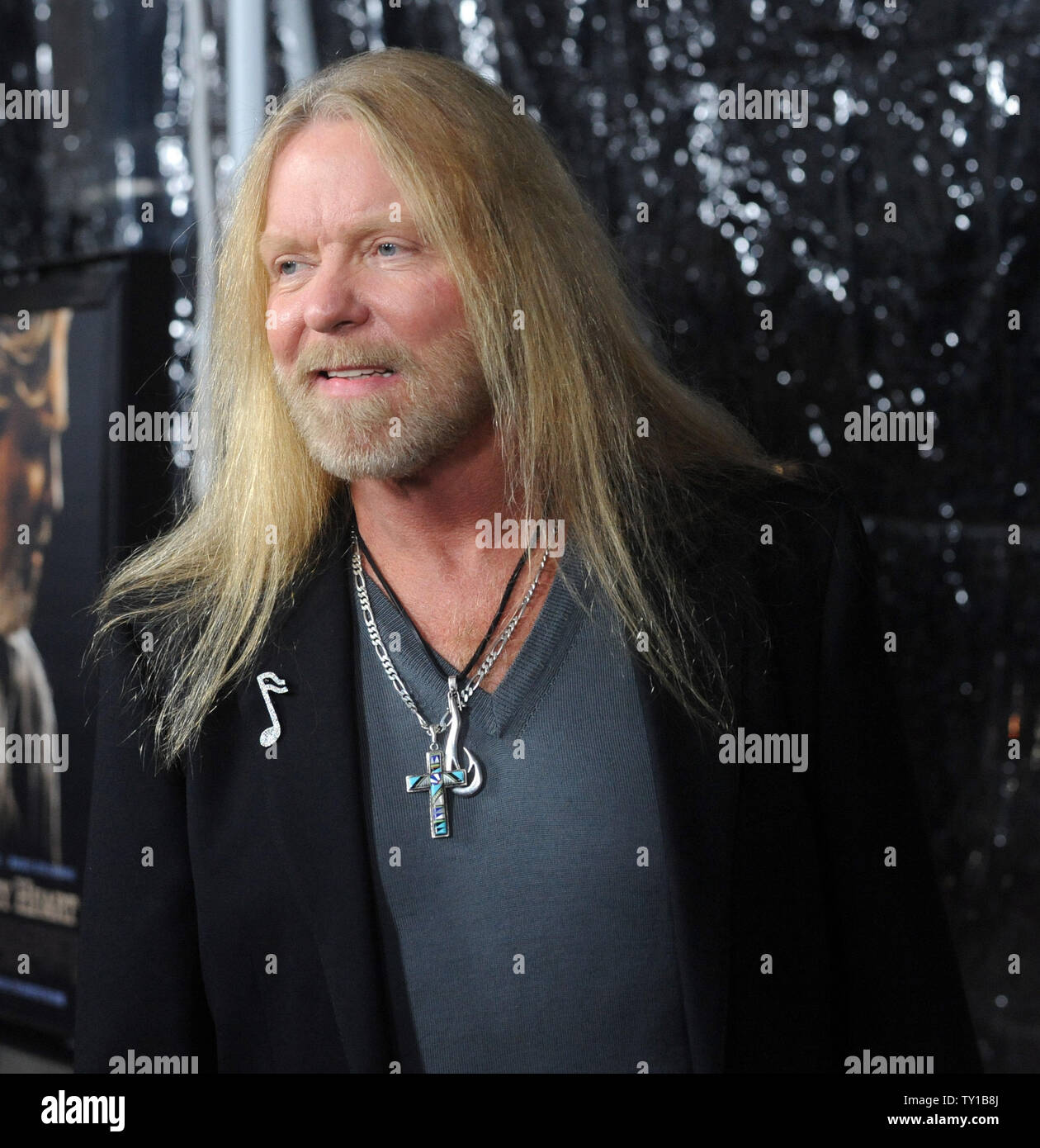 Musician Greg Allman attends the premiere of the motion picture drama ...