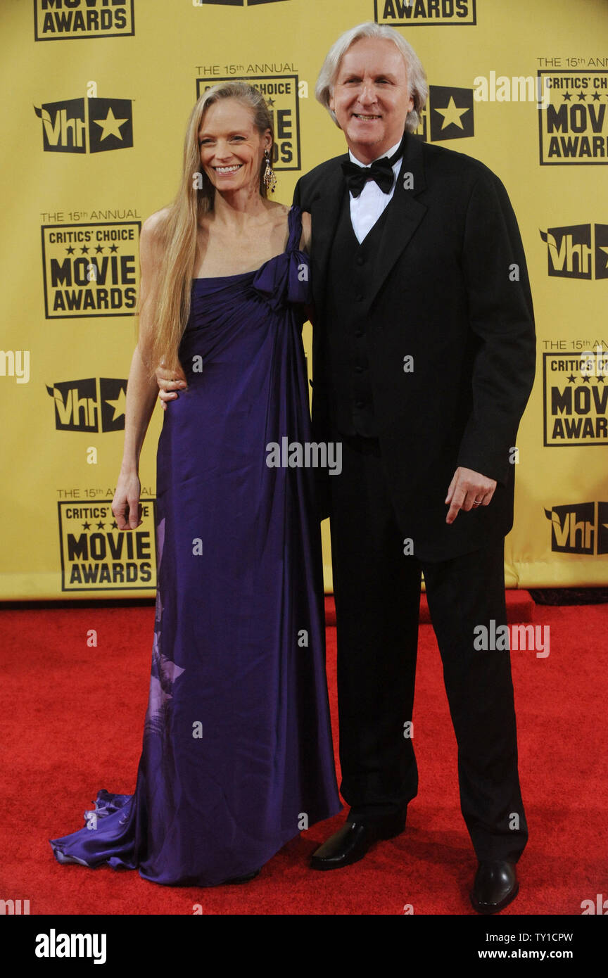 James Cameron and his wife Suzy Amis attend the15th annual Critics ...