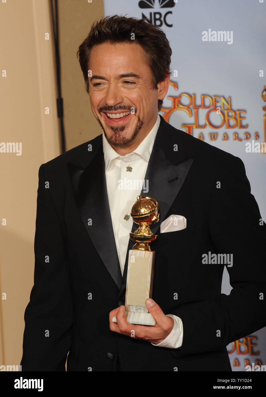 Robert downey jr golden globe awards 2010 hi-res stock photography and ...