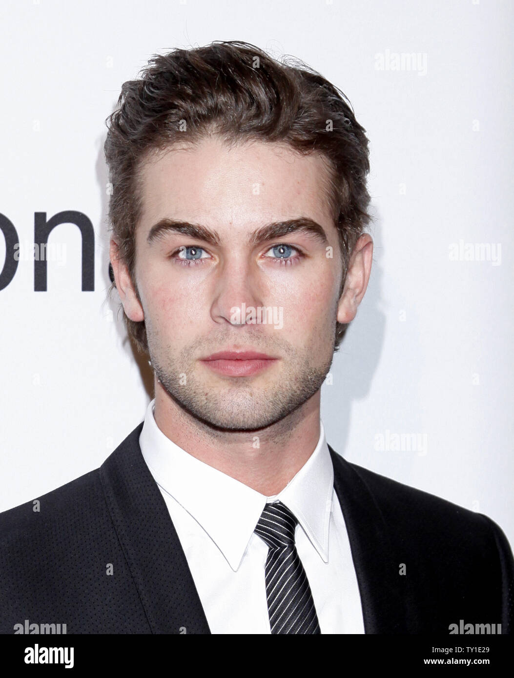 Chace Crawford arrives on the red carpet before the annual Clive Davis ...