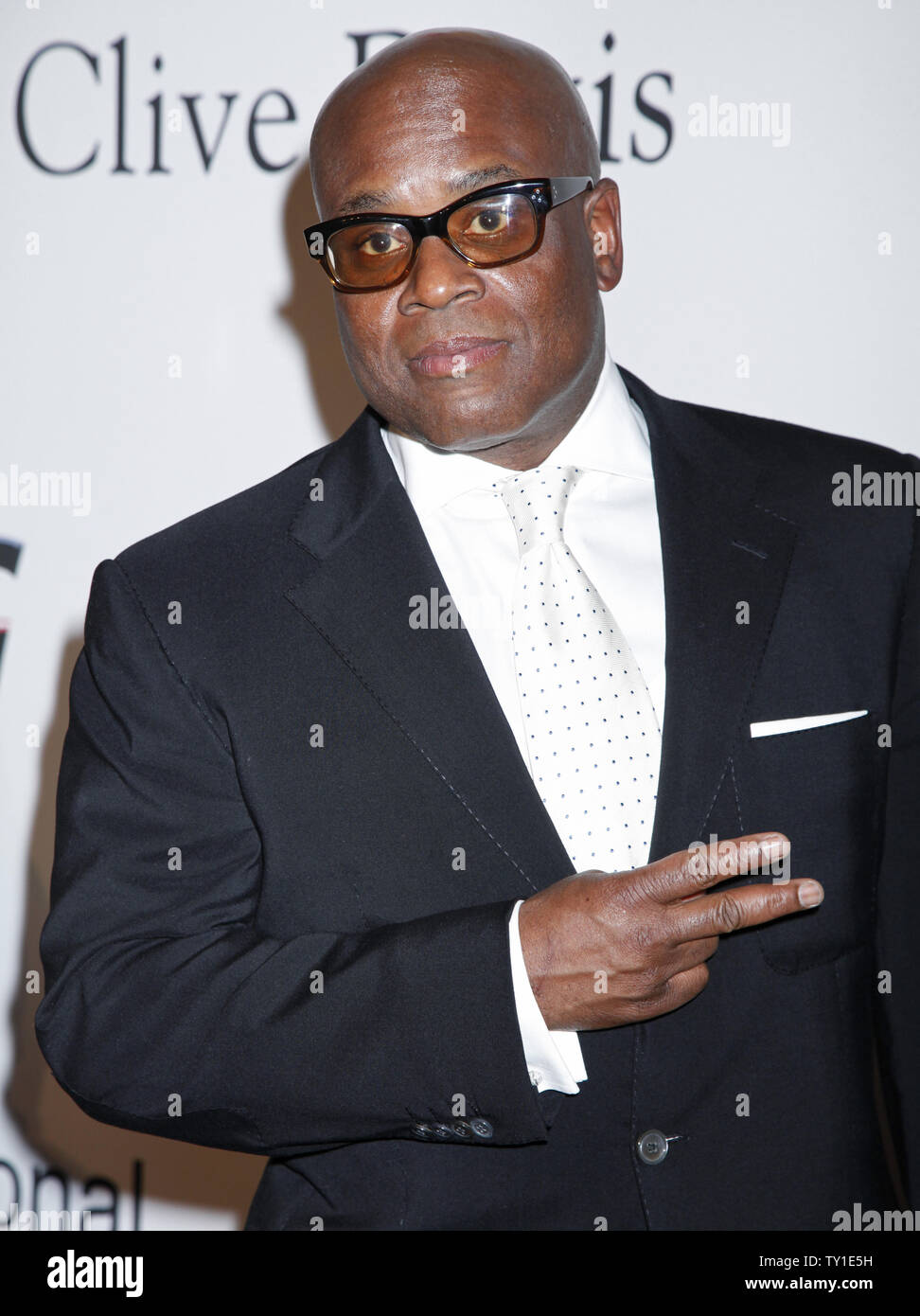 L.A. Reid arrives on the red carpet before the annual Clive Davis Pre ...
