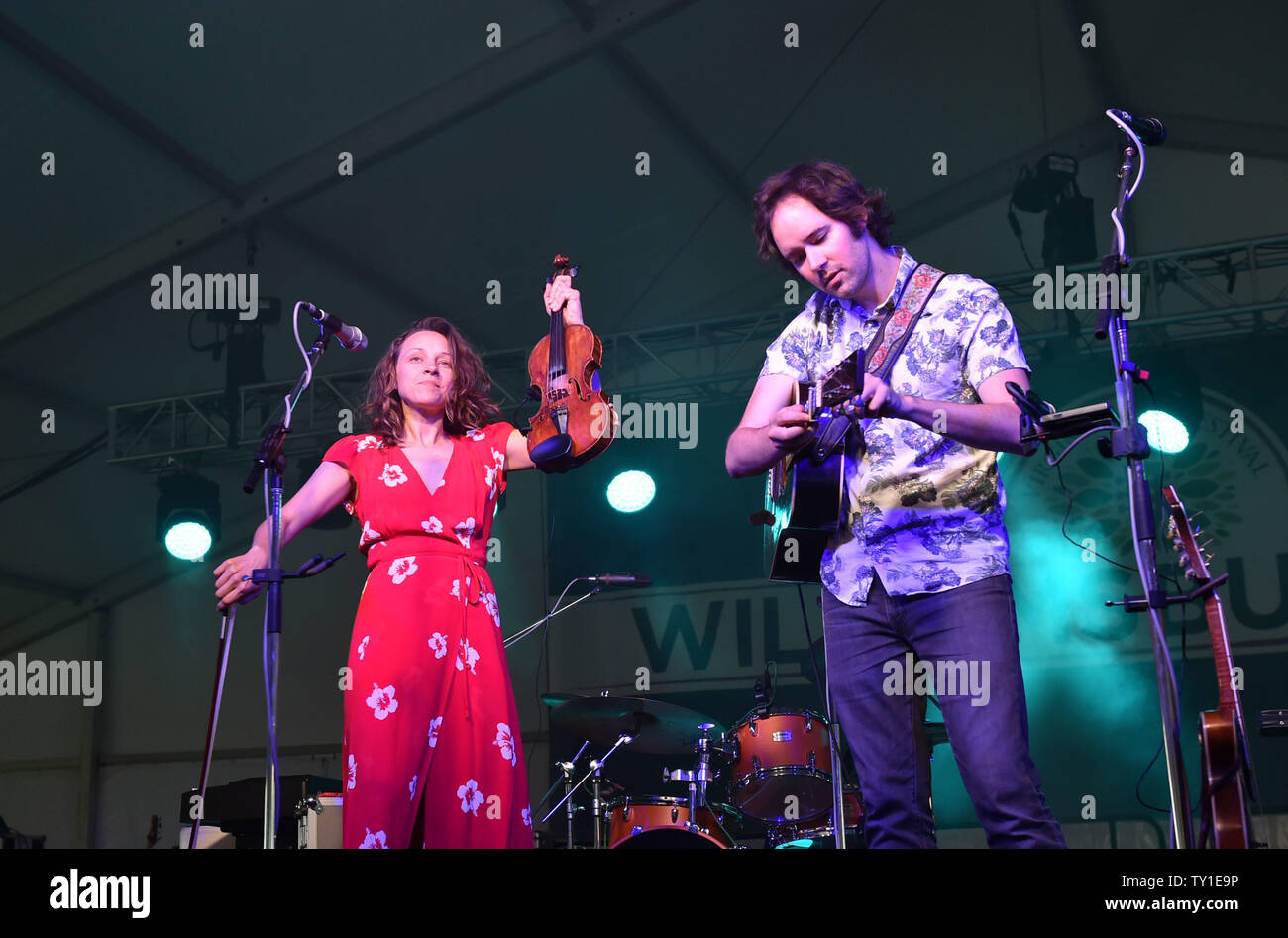 June 22, 2019 - MANDOLIN ORANGE duo of ANDREW MARLIN and EMILY FRANTZ ...