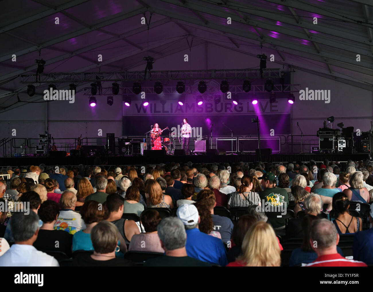 June 22, 2019 - MANDOLIN ORANGE duo of ANDREW MARLIN and EMILY FRANTZ ...