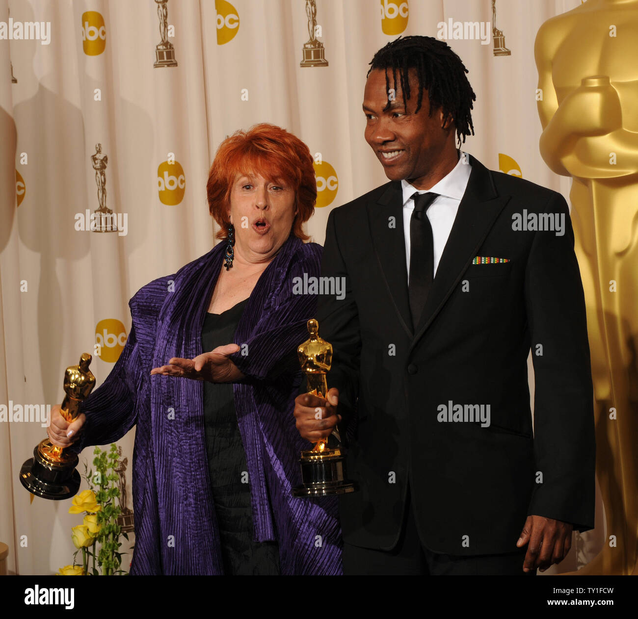Filmmakers Elinor Burkett and Roger Ross Williams, winners of Best ...