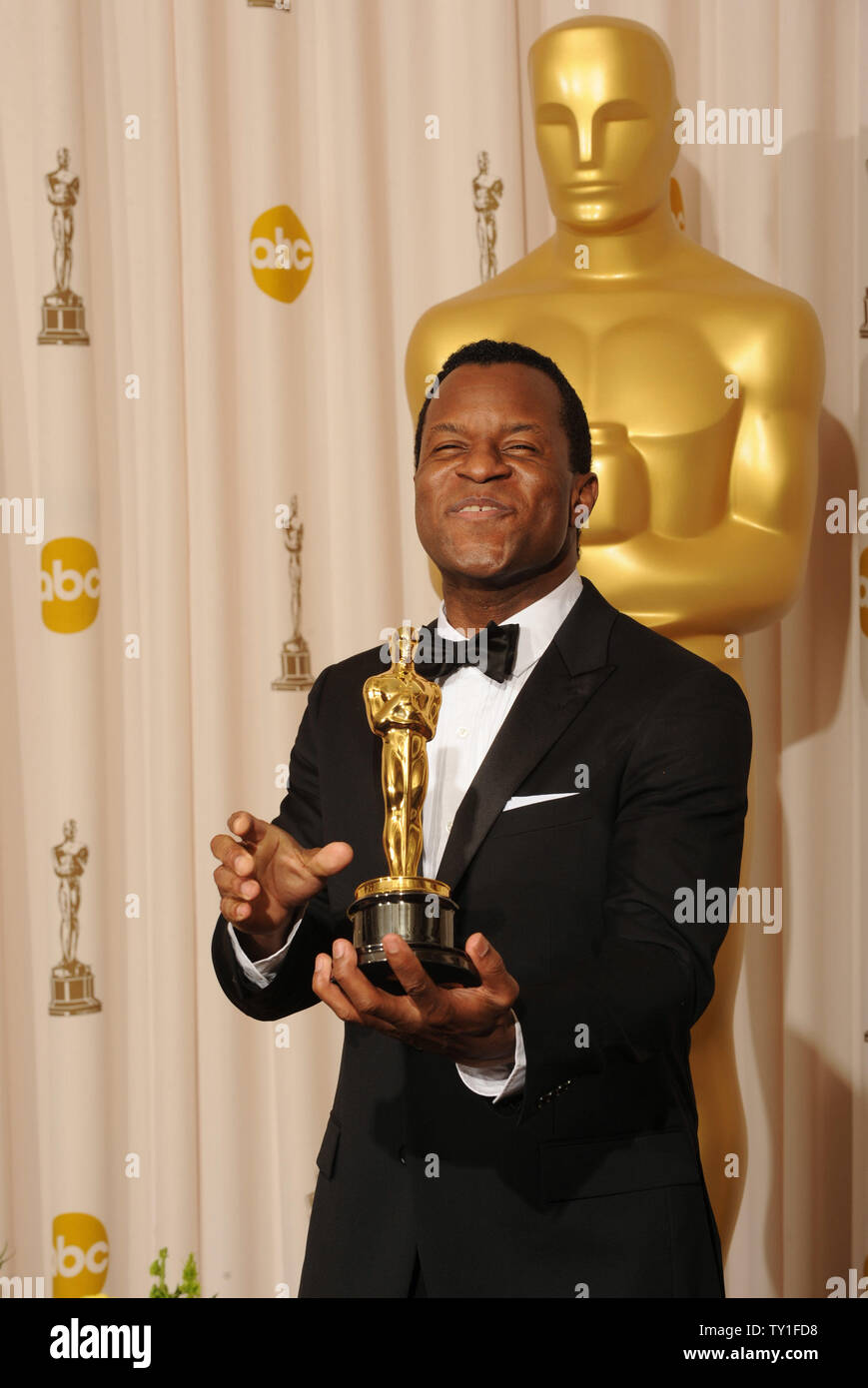 Best Adapted Screenplay winner Geoffrey Fletcher appears backstage with ...