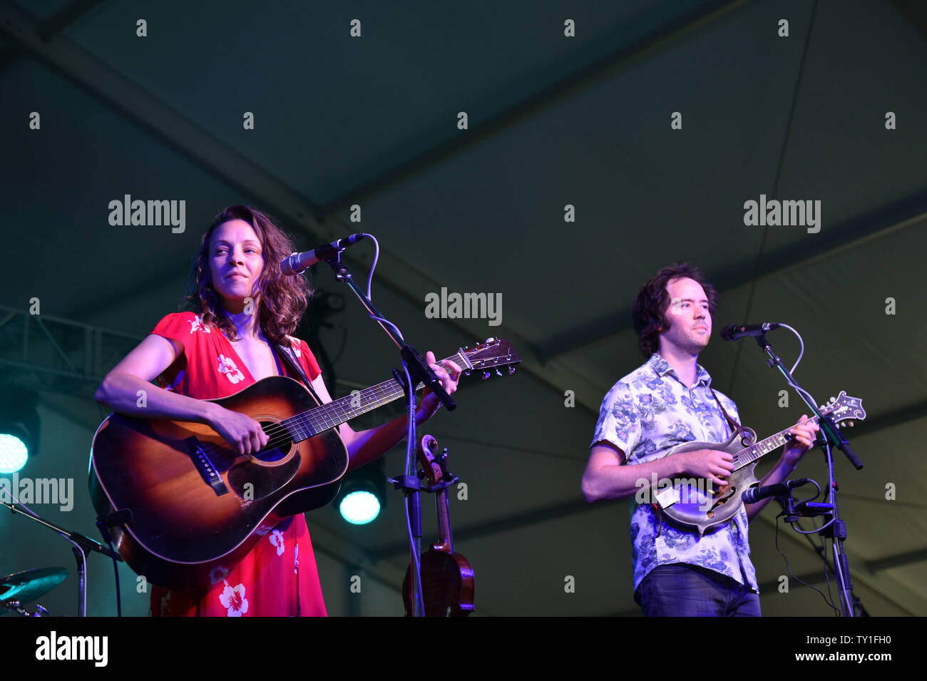 June 22, 2019 - MANDOLIN ORANGE duo of ANDREW MARLIN and EMILY FRANTZ ...