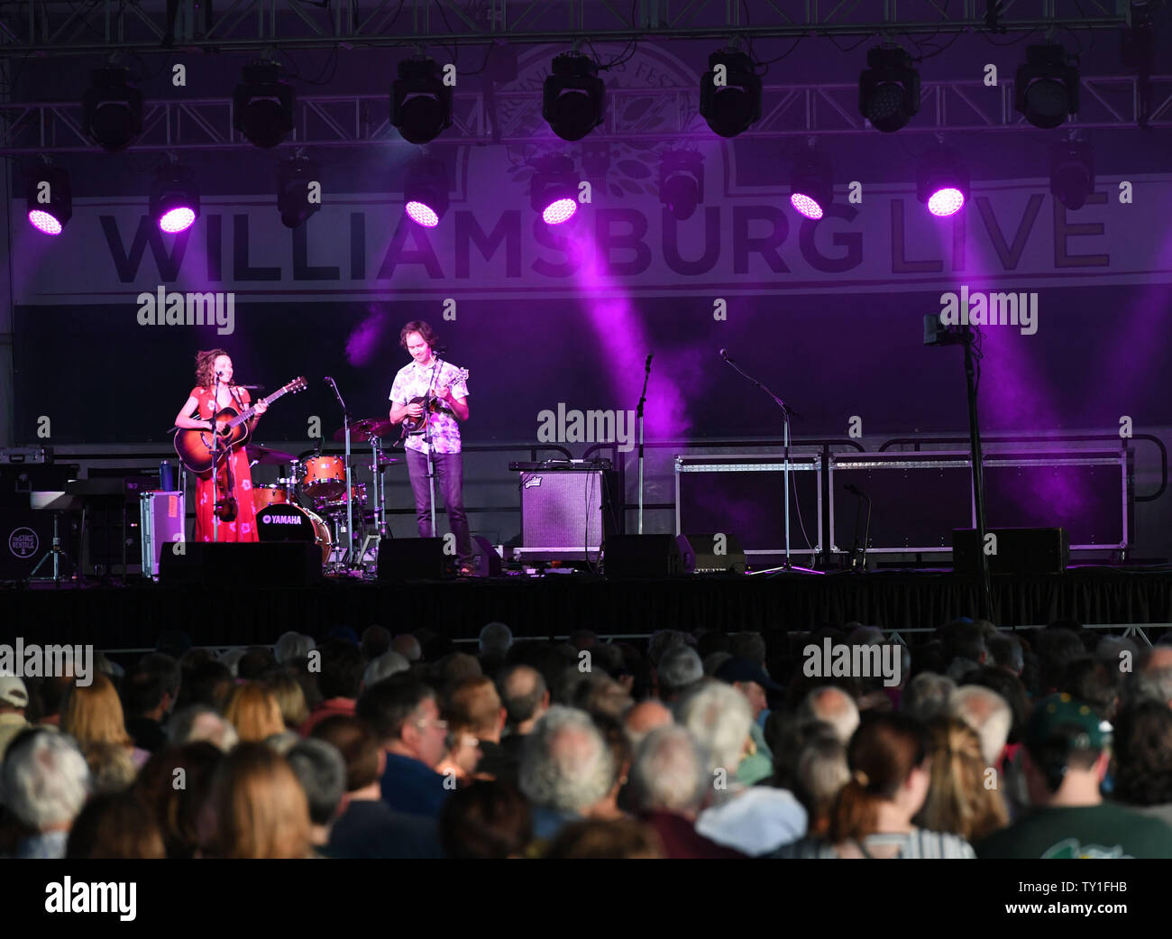 June 22, 2019 - MANDOLIN ORANGE duo of ANDREW MARLIN and EMILY FRANTZ ...