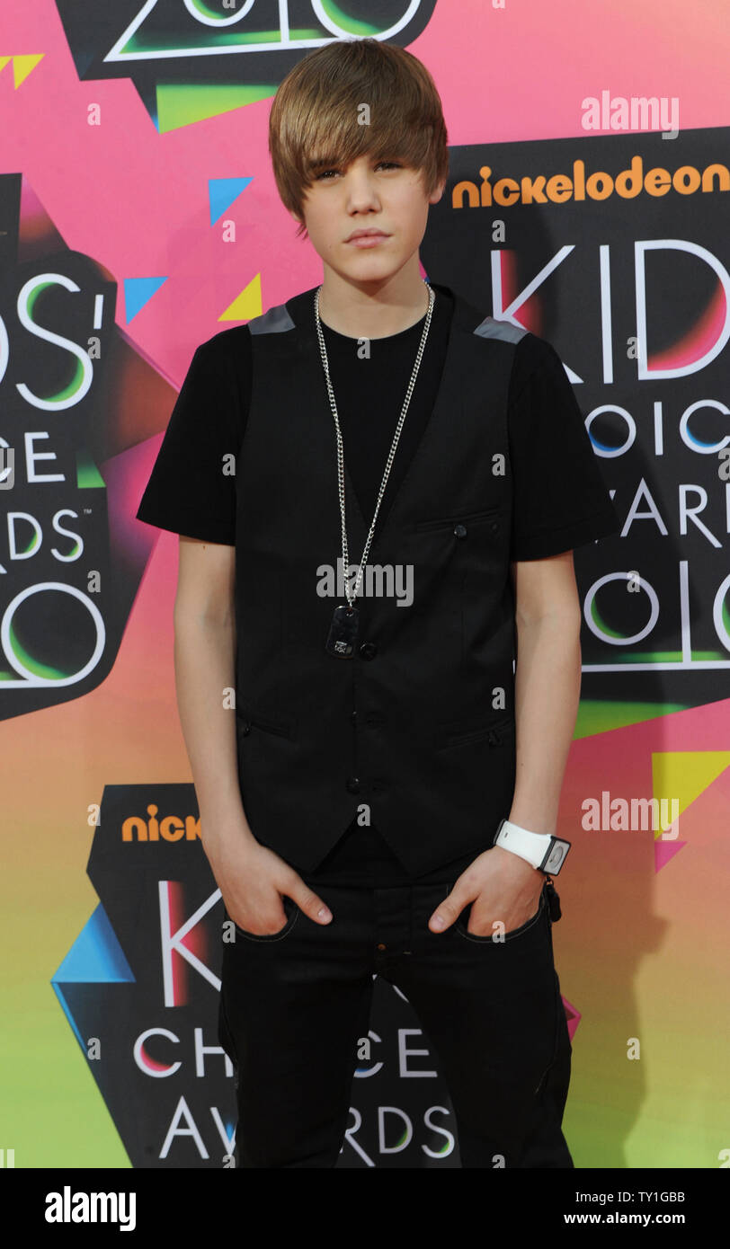 Justin bieber 2010 nickelodeon's hi-res stock photography and images ...