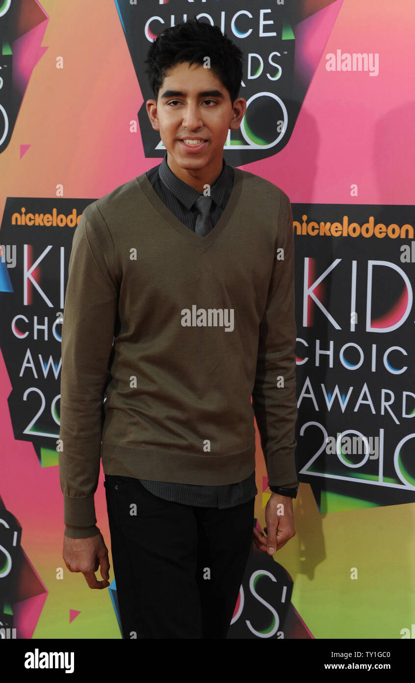 Actror Dev Patel attends Nickelodeon's 23rd annual Kids' Choice Awards ...