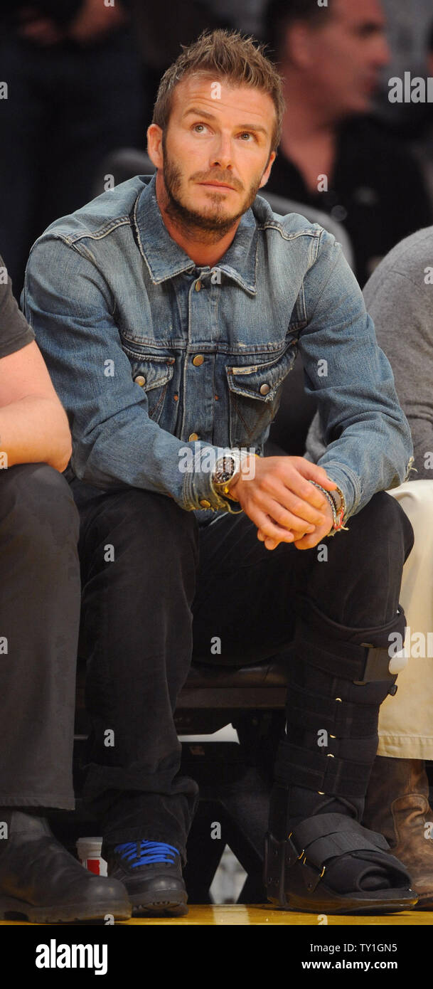 David beckham and lakers player hi-res stock photography and images - Alamy