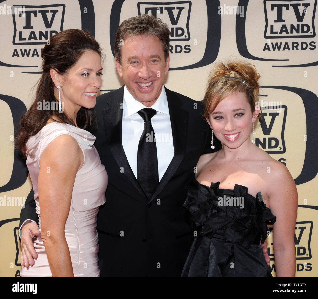 Actor Tim Allen (C) attends the 8th annual TV Land Awards with actress ...