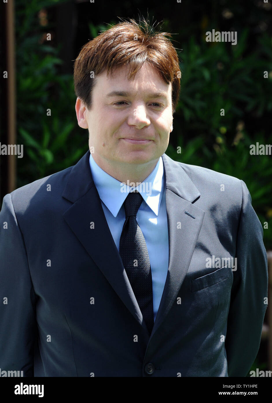 Actor Mike Myers, the voice of Shrek in the animated motion picture ...