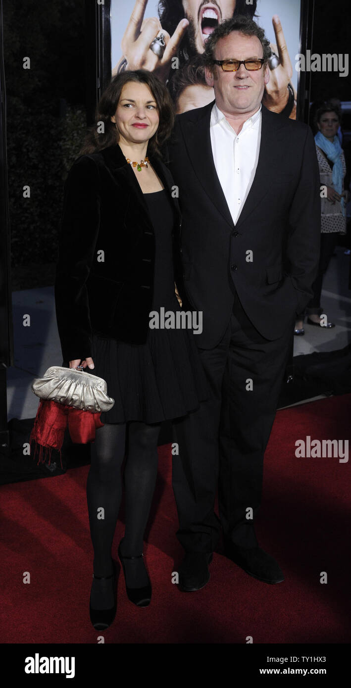 Cast member Colm Meaney (L) and wife Inez attend the premiere of the ...