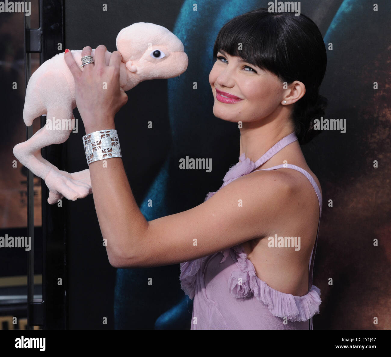 French actress Delphine Chaneac, who stars in the motion picture sci-fi ...