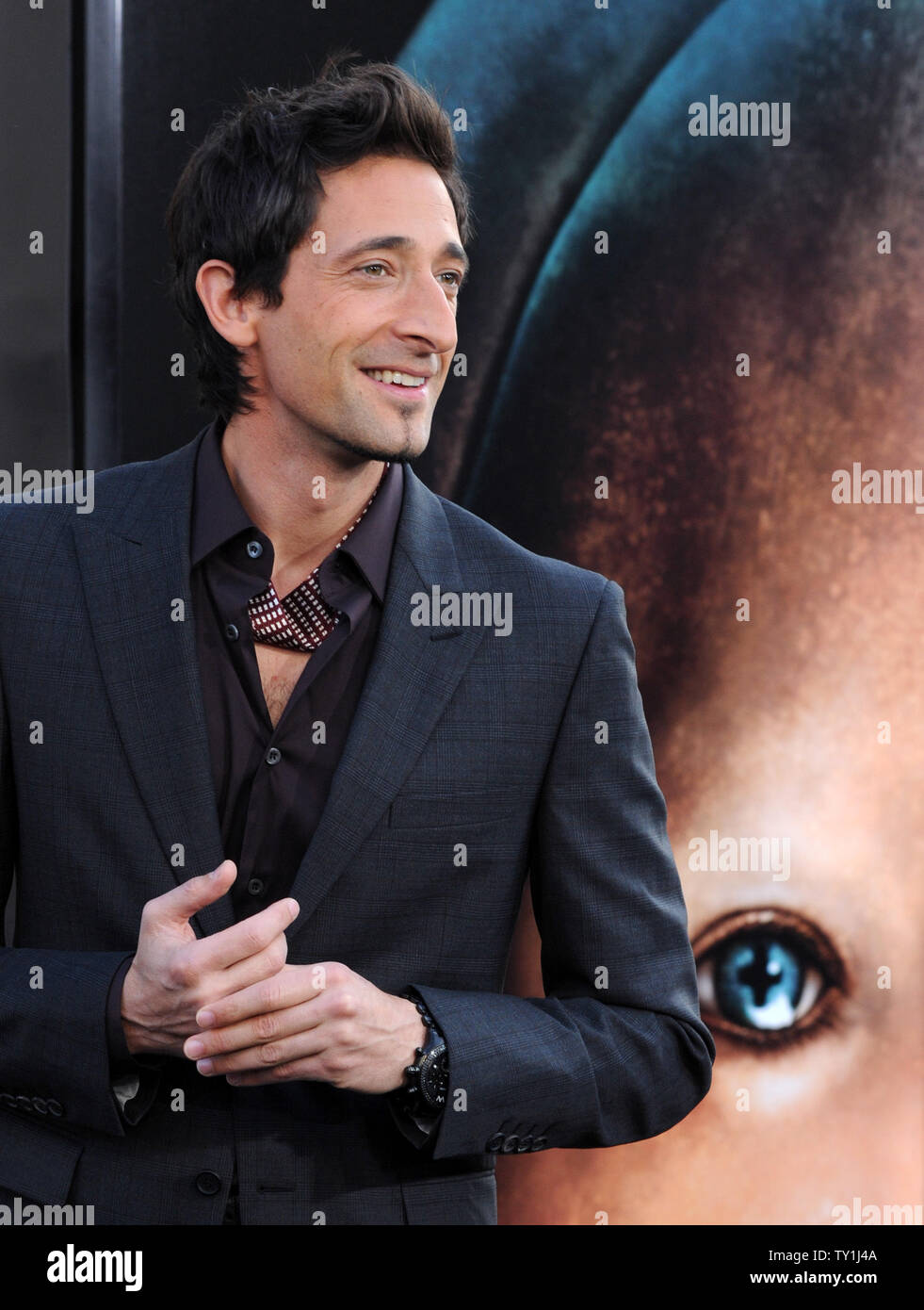 Actor Adrien Brody, who stars in the motion picture sci-fi thriller ...