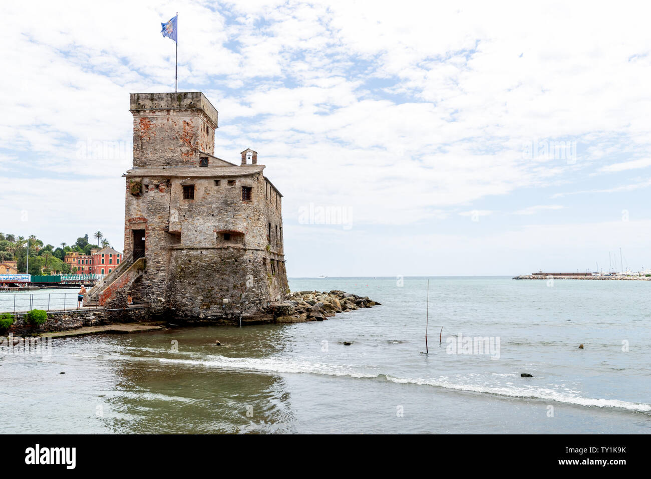 Castle of Rapallo, Italy Stock Photo - Alamy