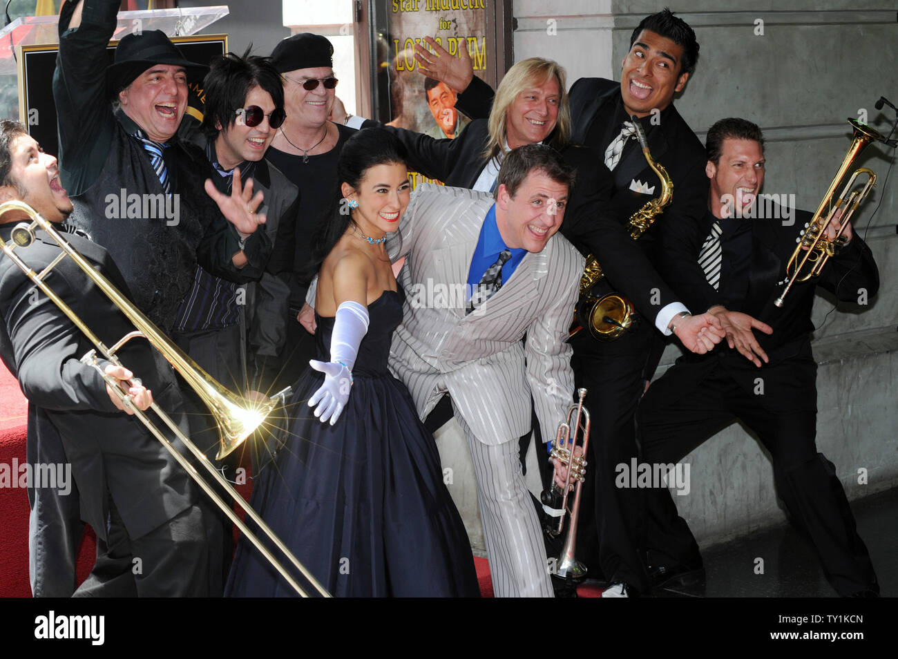 Louis Prima Jr., center right, a son of late musician Louis Prima ...