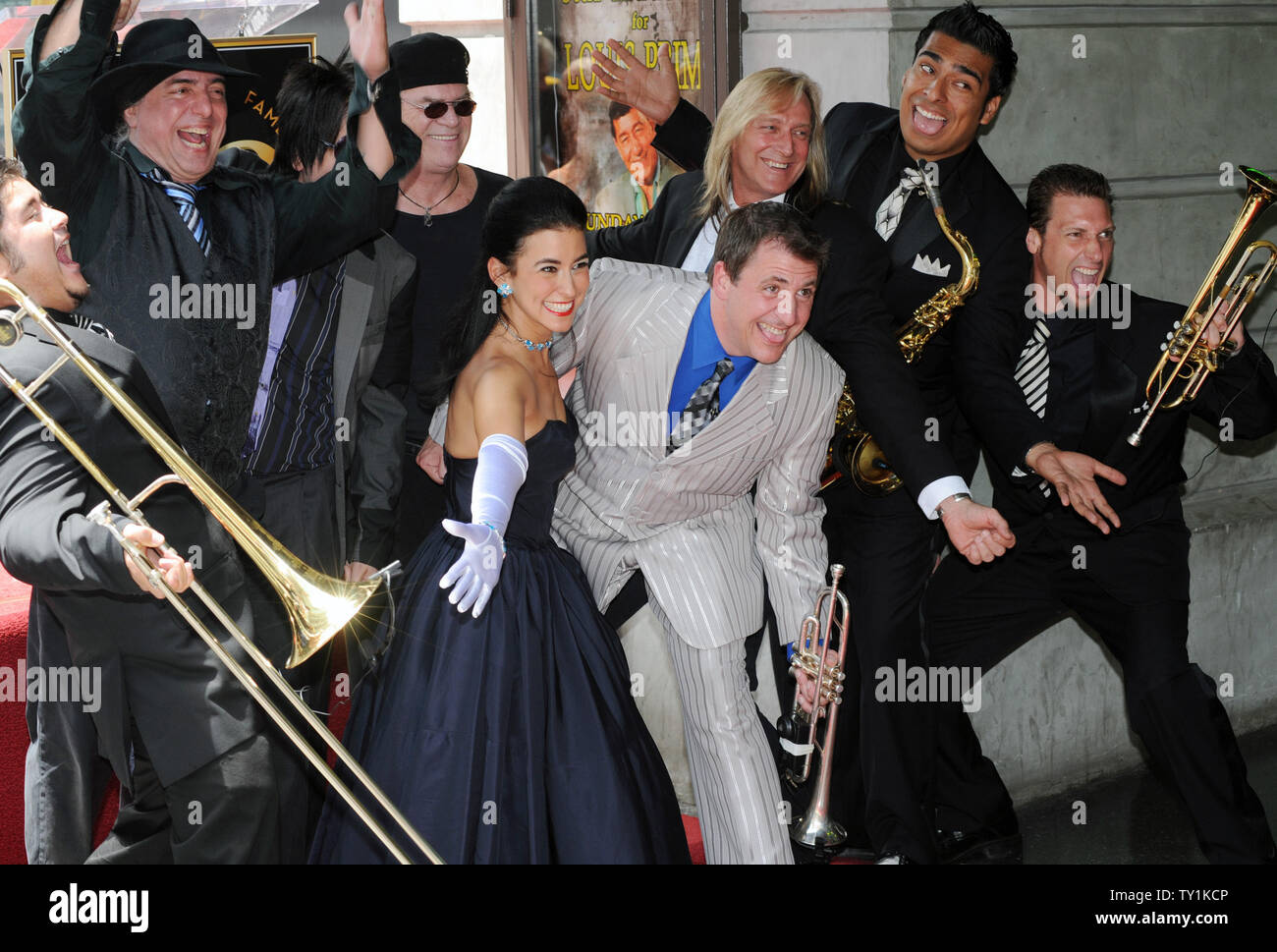 Louis Prima Jr., center right, a son of late musician Louis Prima ...