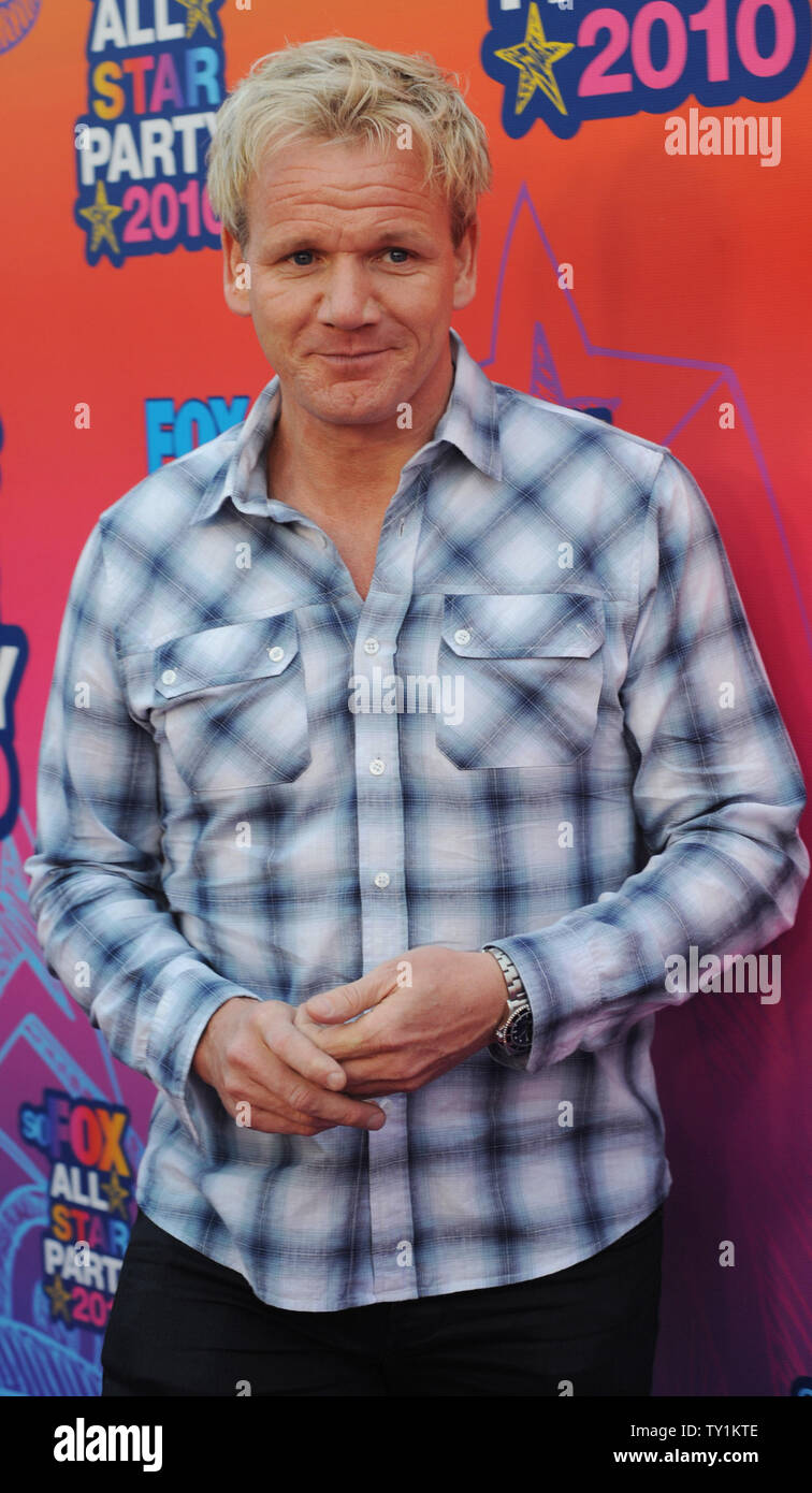 Gordon Ramsay, a cast member in the drama series "Masterchef", arrives ...