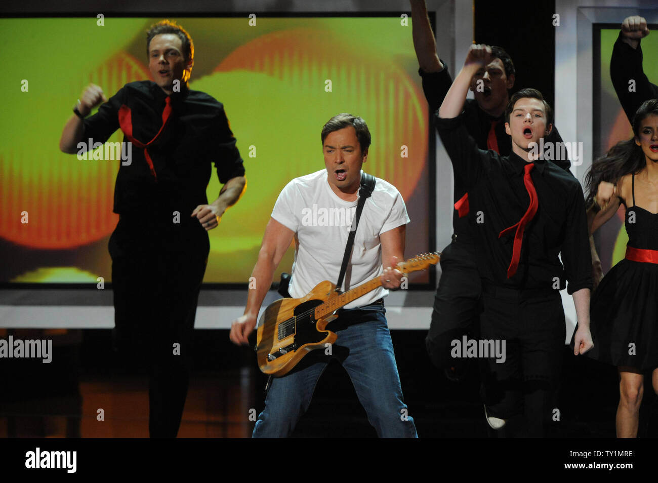 Jimmy Fallon opens the show at the 62nd Primetime Emmy Awards at the ...