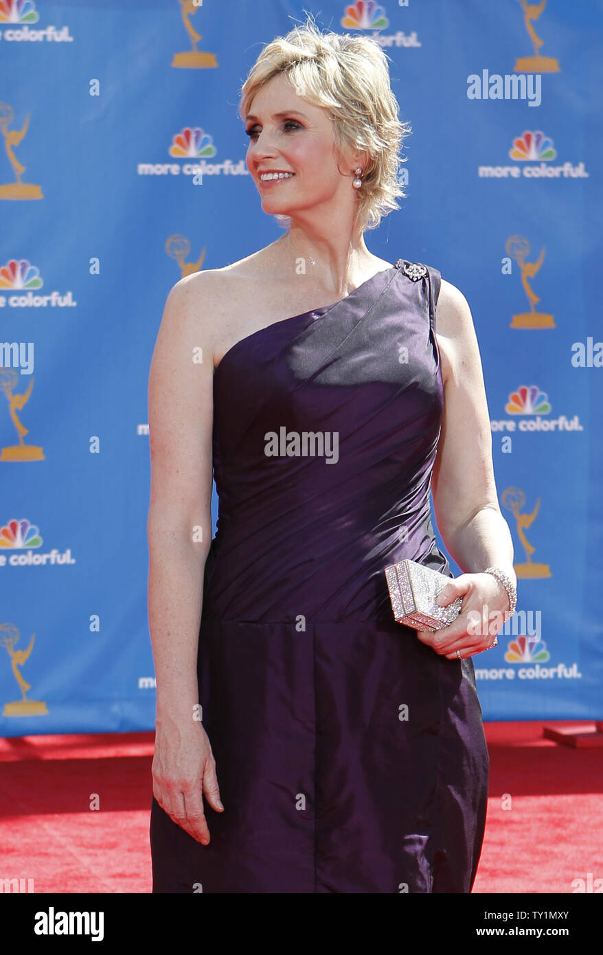 Jane Lynch arrives at the 62nd Primetime Emmy Awards at the Nokia ...