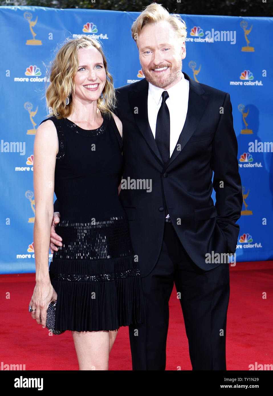 Conan O'Brien and his wife Liza arrive at the 62nd Primetime Emmy ...