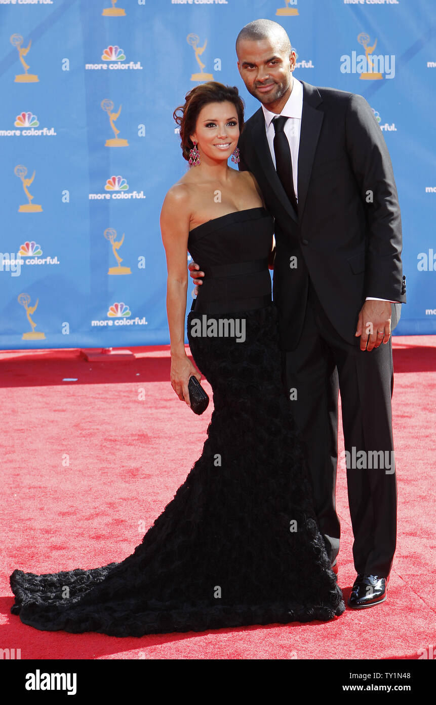 Eva Longoria-Parker and Tony Parker arrive at the 62nd Primetime Emmy ...