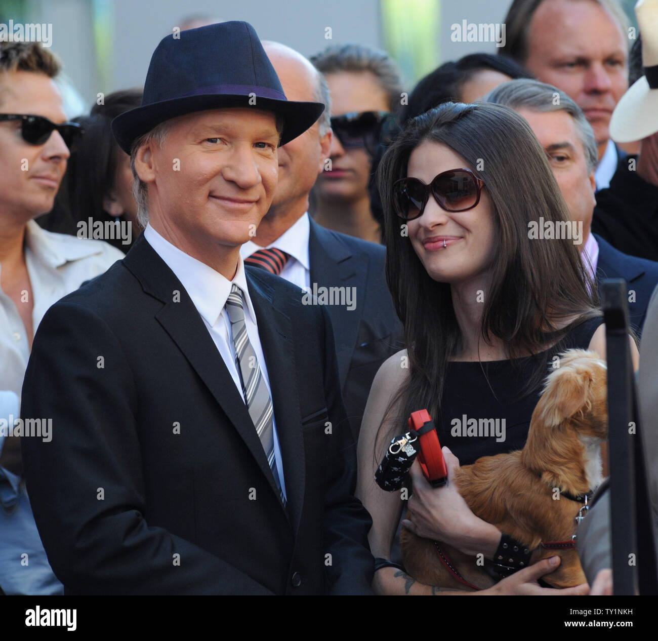 Comedian and television host Comedian Bill Maher (L) and girlfriend ...