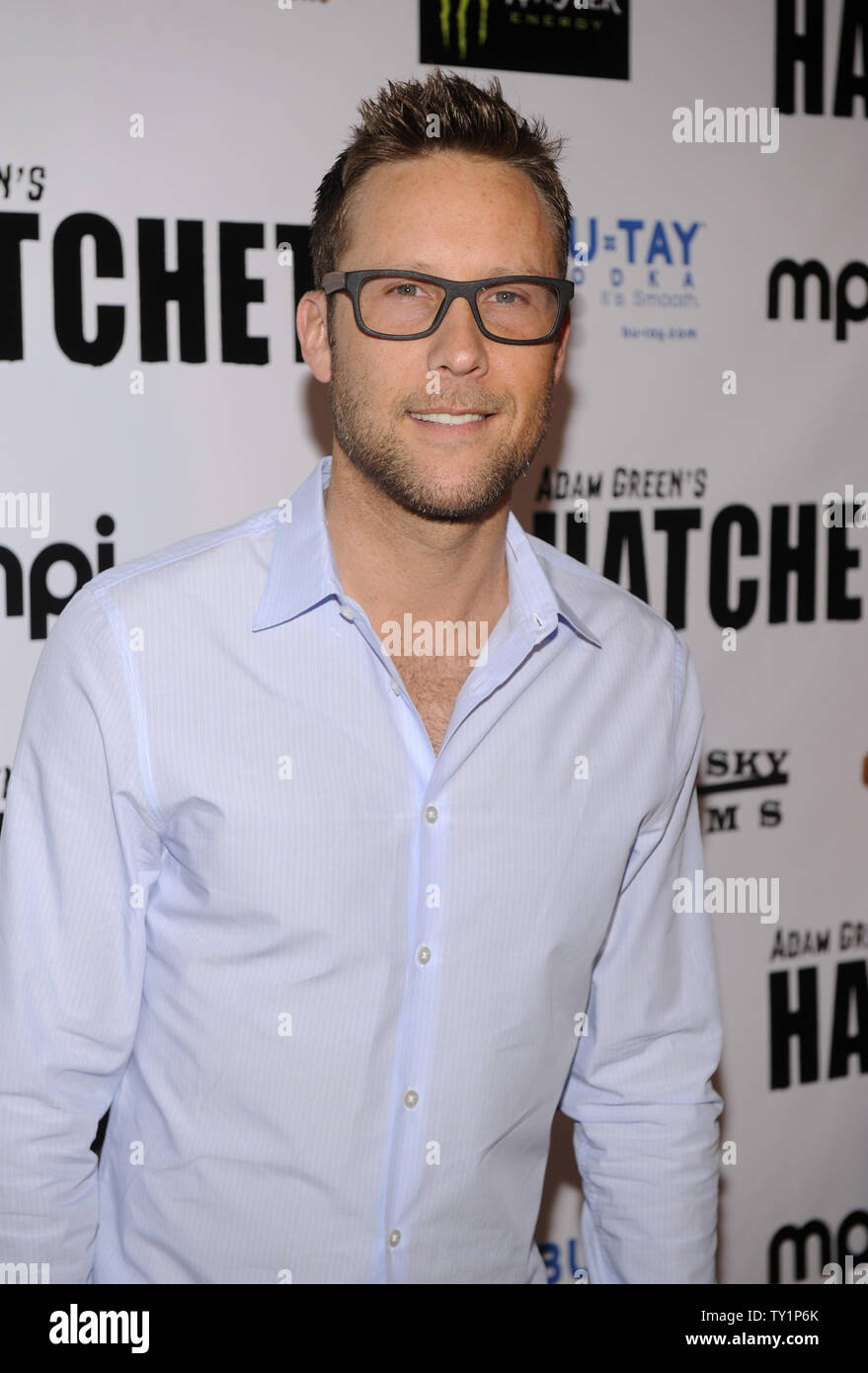 Actor Michael Rosenbaum attends the premiere of the film "Hatchet II ...