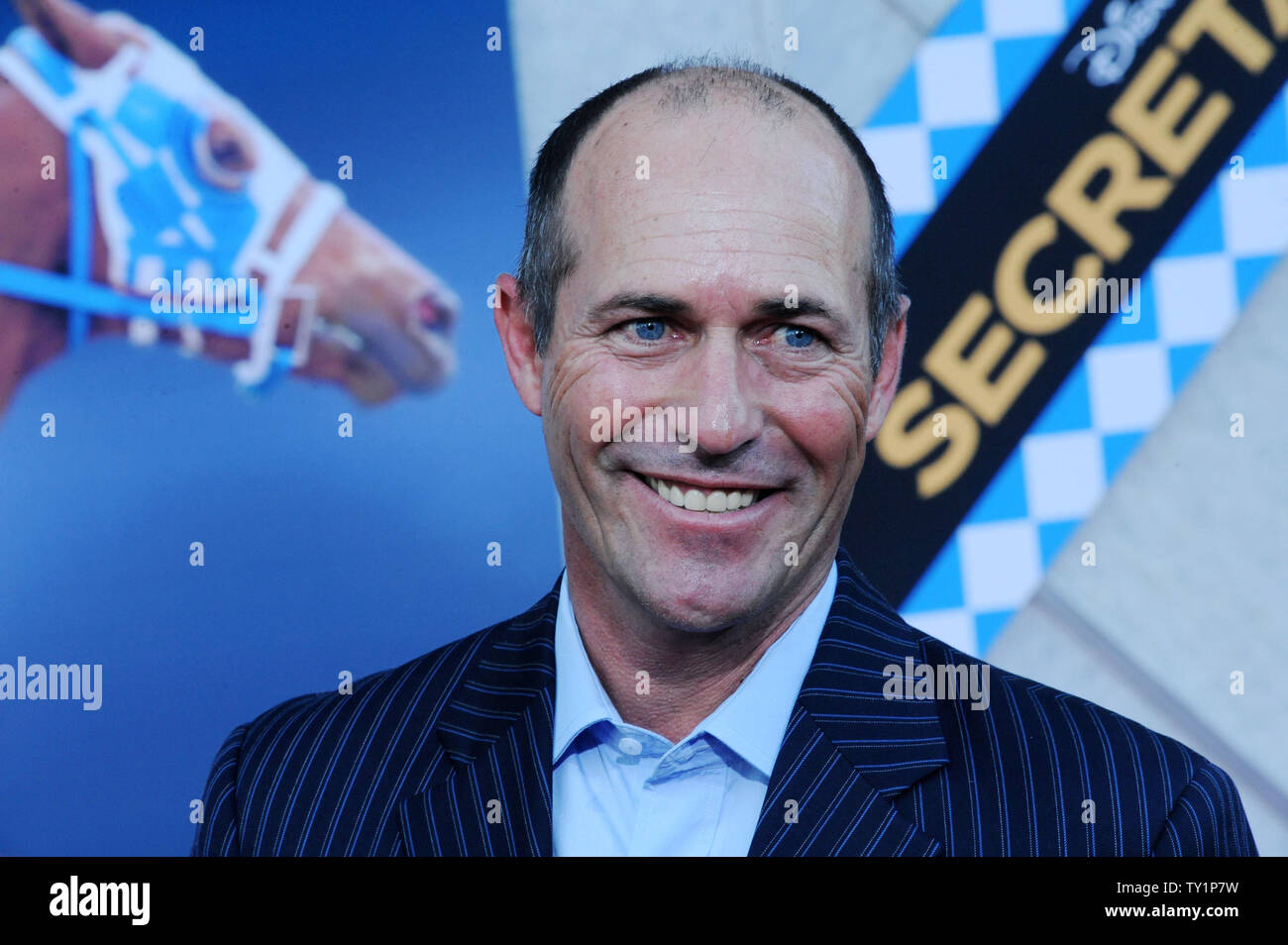 Horse jockey Gary Stevens attends the premiere of the motion picture ...