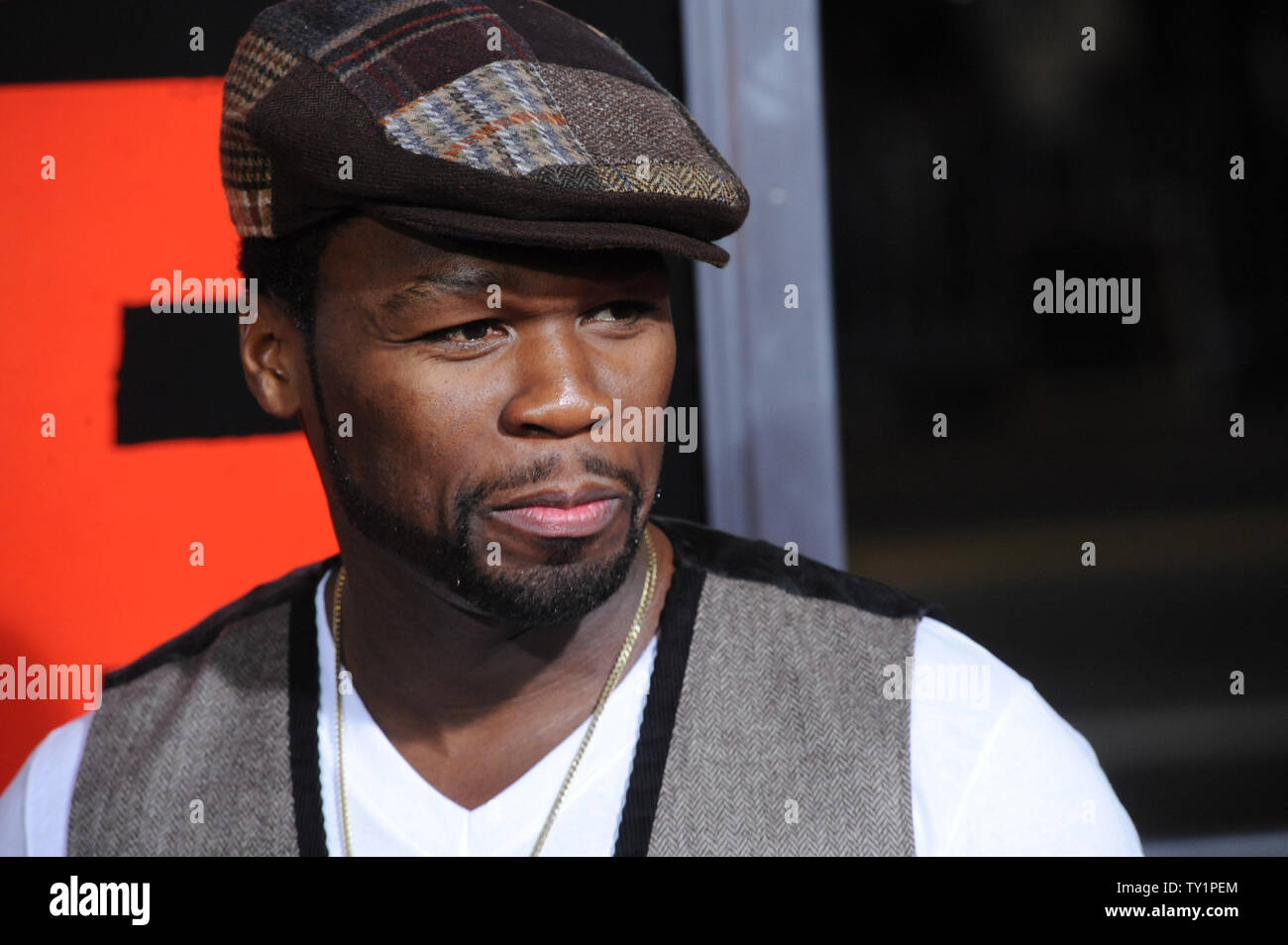 Rapper and actor Curtis Jackson, a.k.a. 50 Cent attends the premiere of ...